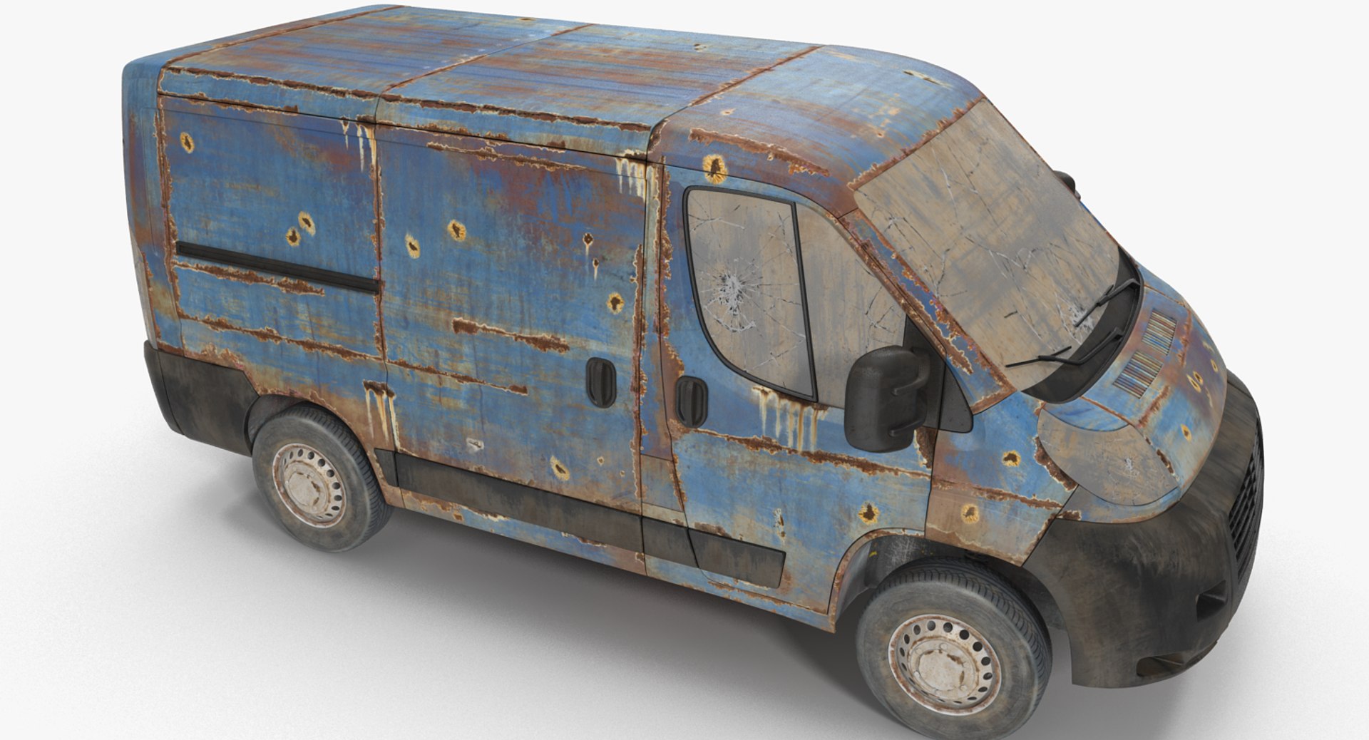 Rusty van 3D model - TurboSquid 1381823