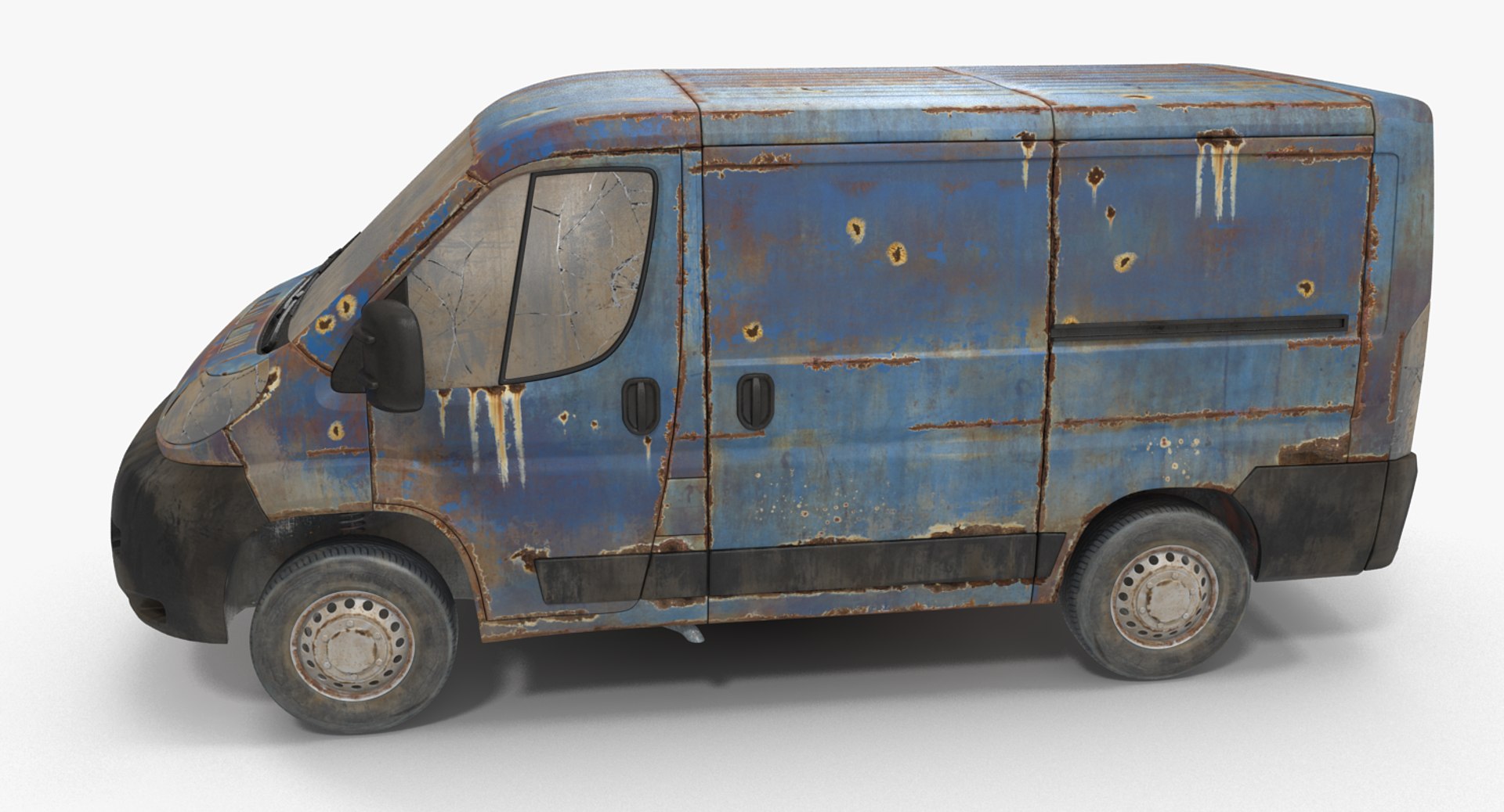 Rusty van 3D model - TurboSquid 1381823