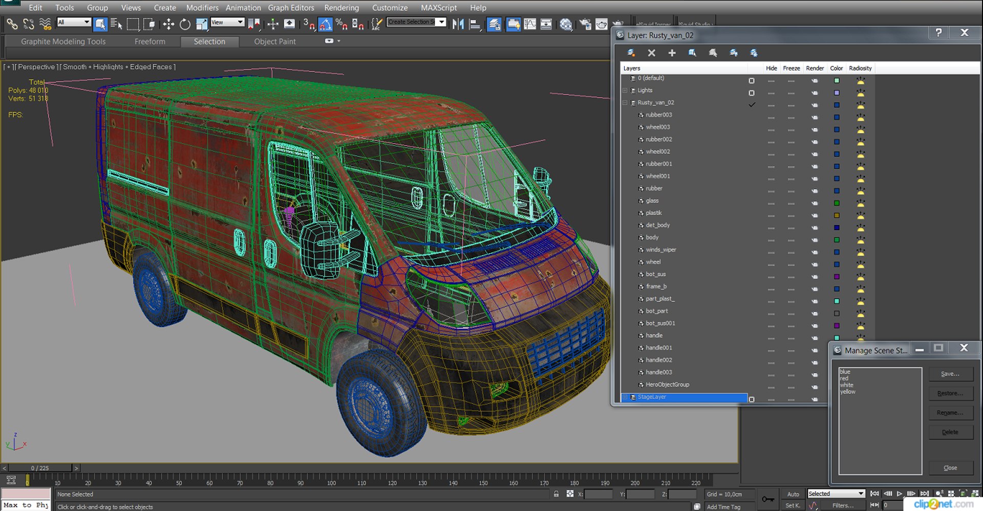 Rusty van 3D model - TurboSquid 1381823