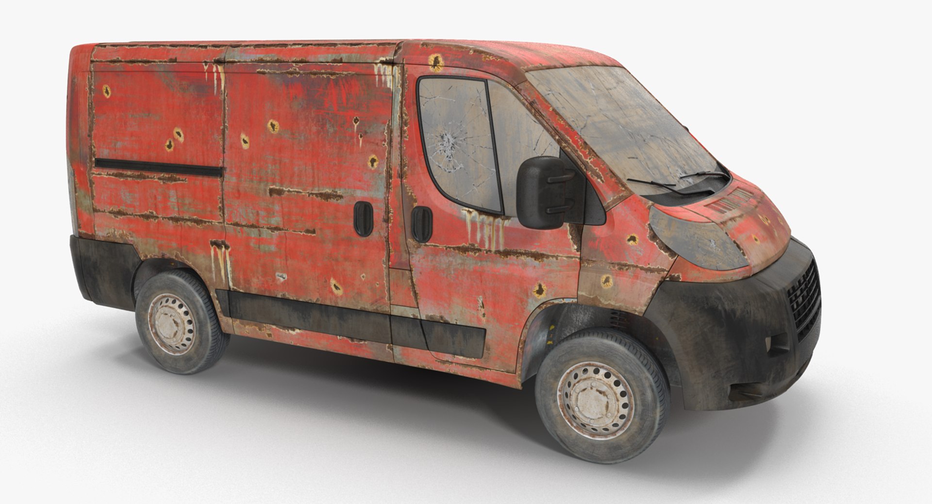 Rusty van 3D model - TurboSquid 1381823