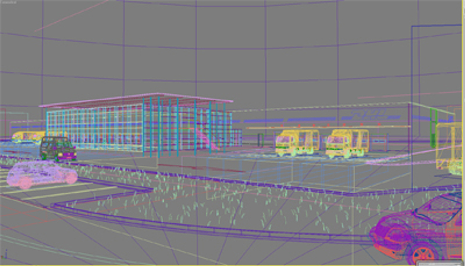 logistic center 3d model