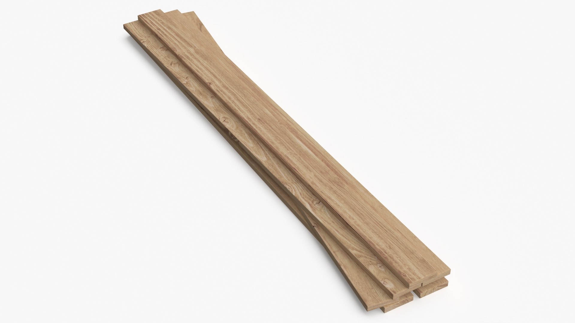 3D Wooden Boards Model - TurboSquid 2409908