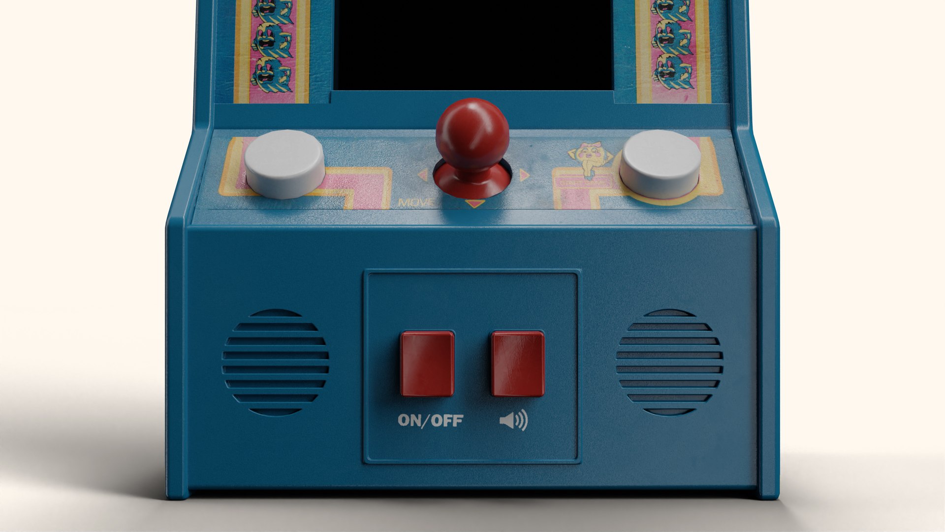 3D Ms Pacman Mini Arcade Machine Portable Device - TurboSquid 2070622