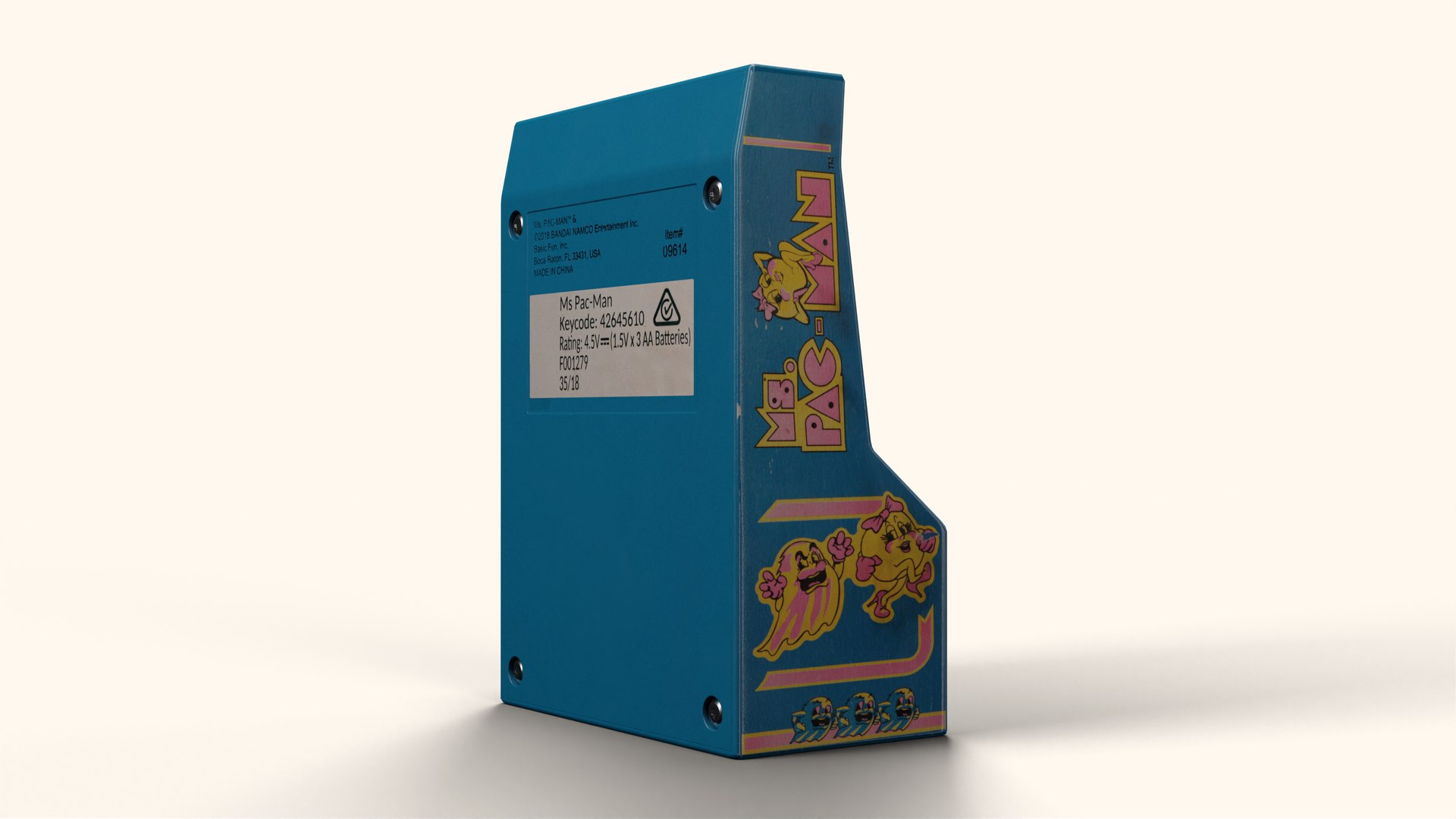 3D Ms Pacman Mini Arcade Machine Portable Device - TurboSquid 2070622