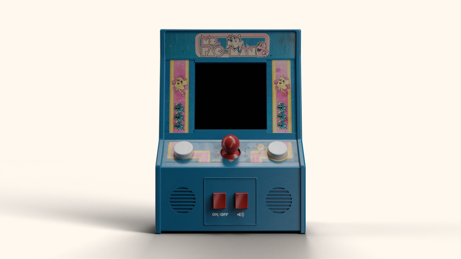 3D Ms Pacman Mini Arcade Machine Portable Device - TurboSquid 2070622