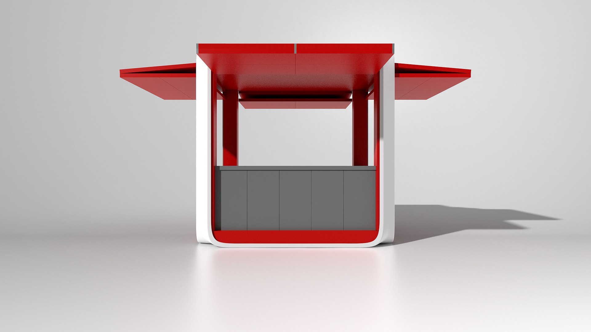 Kiosk Modern 3d Obj