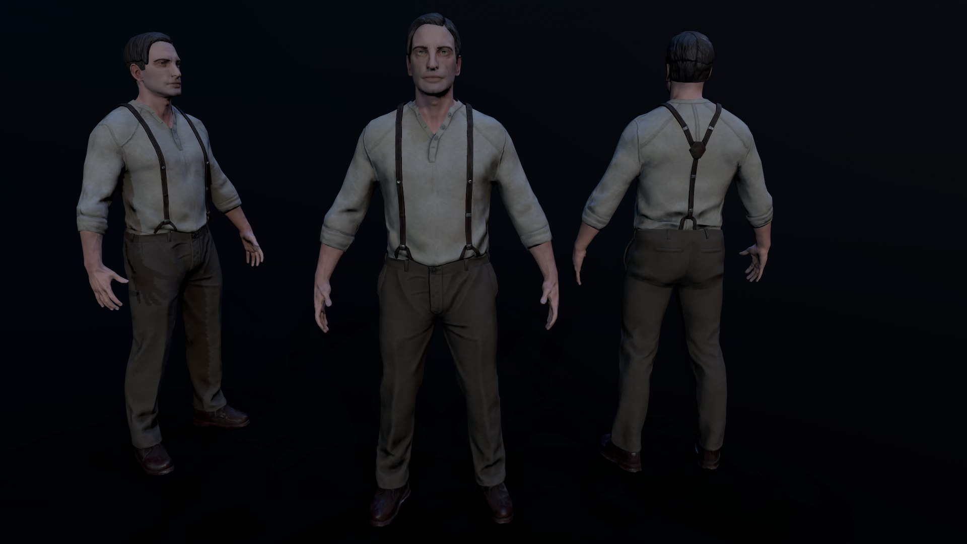 Noir Character 3D Model - TurboSquid 1624980