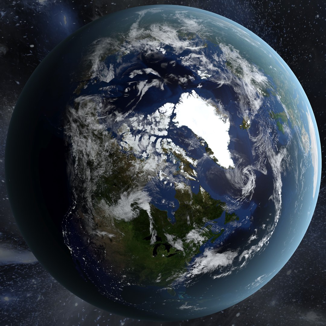 Realistic Earth 3d Max