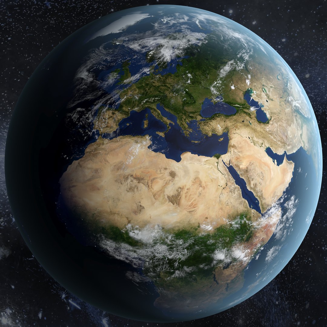Realistic Earth 3d Max
