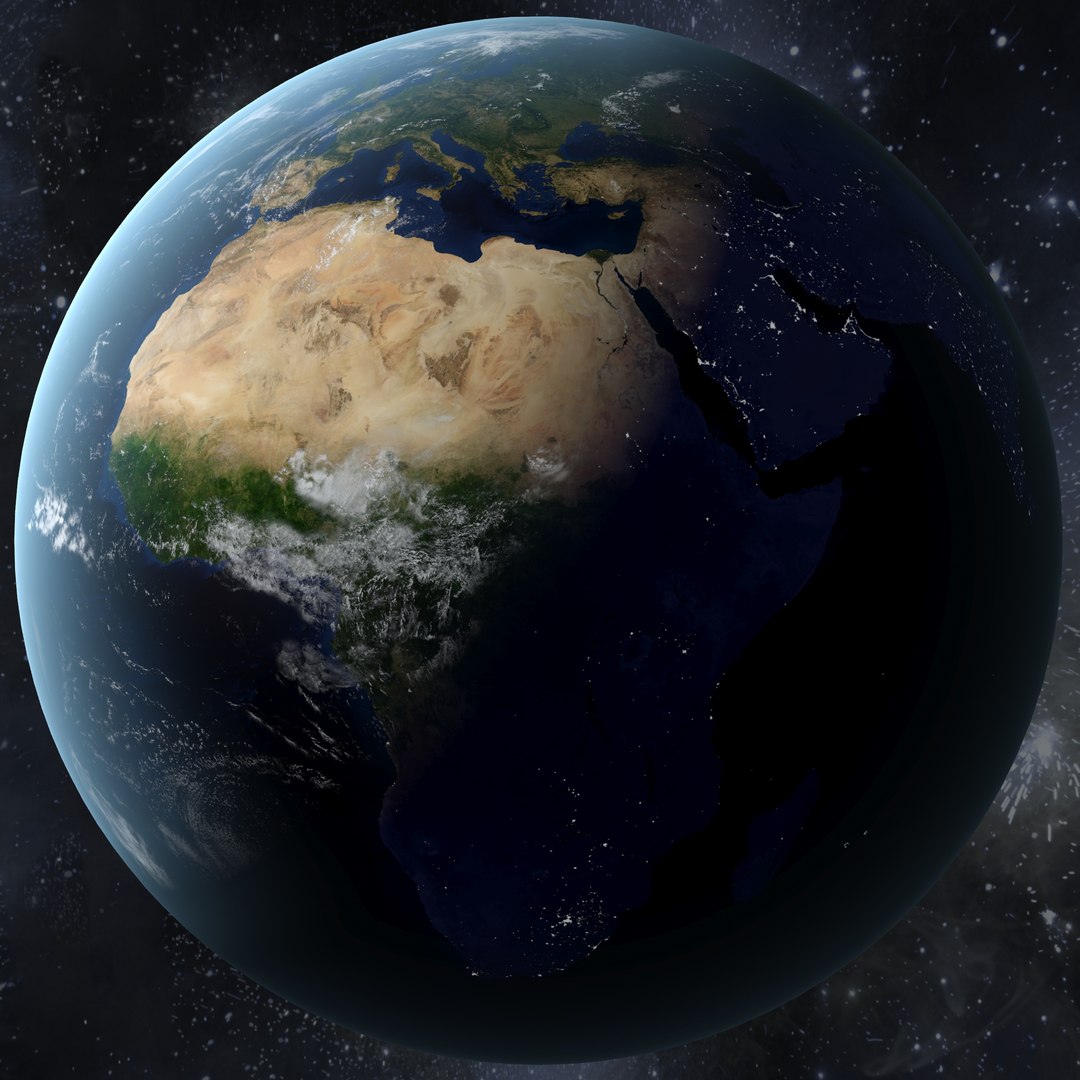 Realistic Earth 3d Max