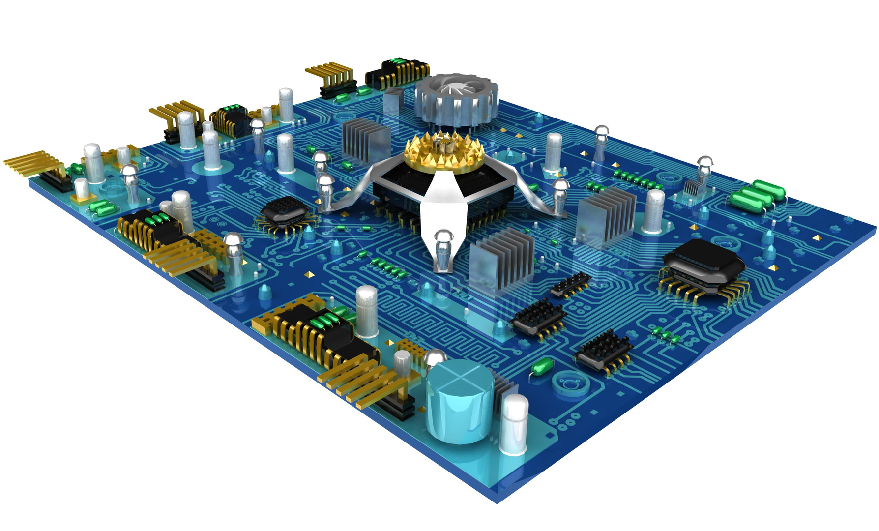 3D Circuit Board City model - TurboSquid 1755547