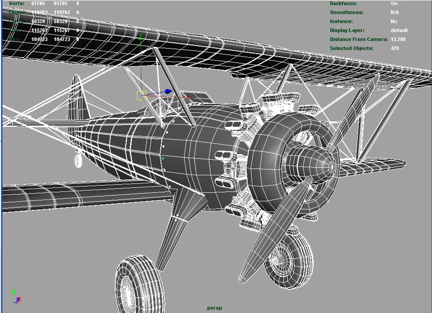 Old Airplane 3d Obj