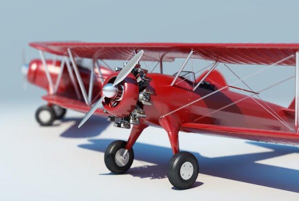 old airplane 3d obj
