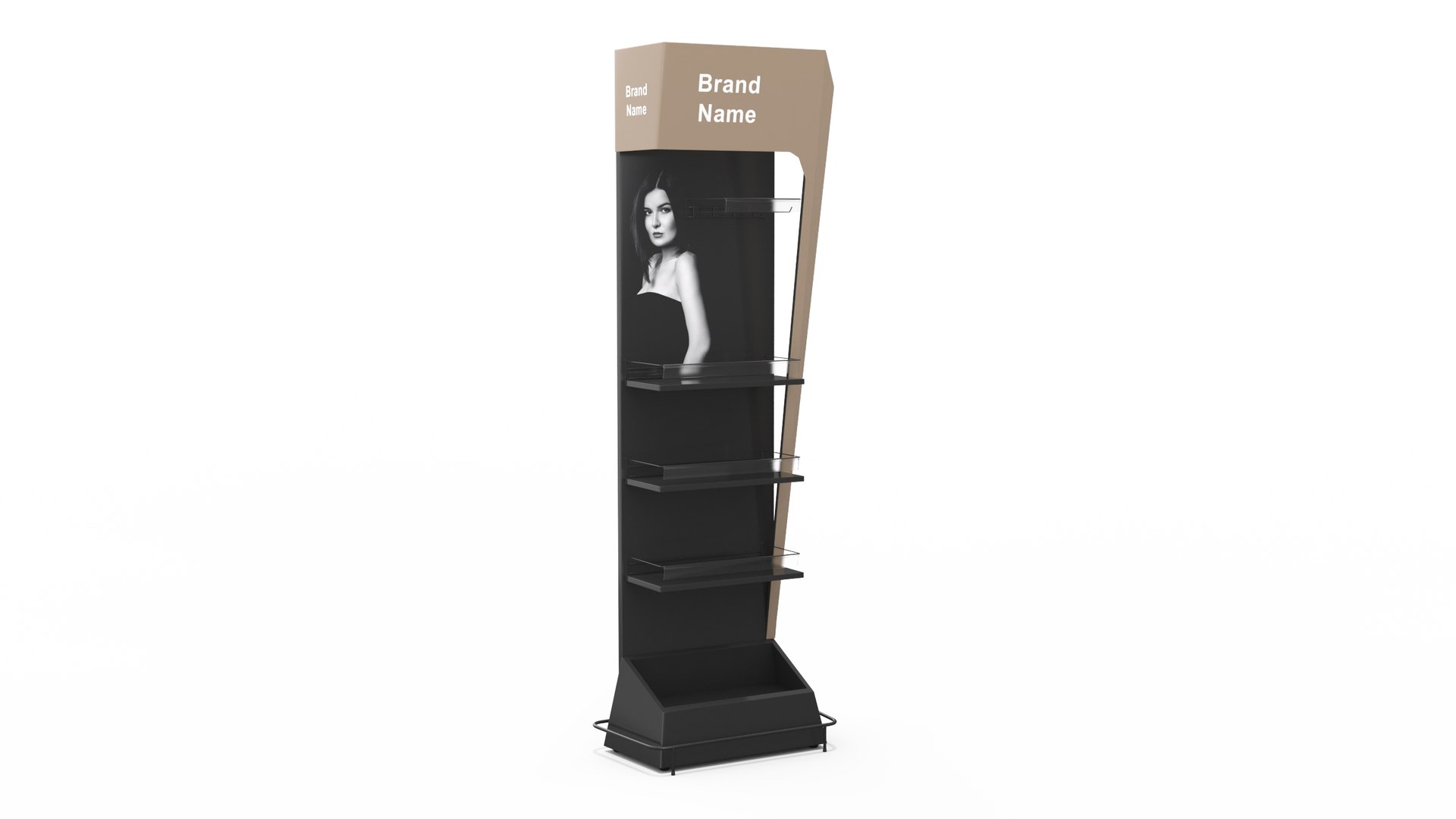 3D Black Stackable Display Stand Mockup model - TurboSquid 2096386