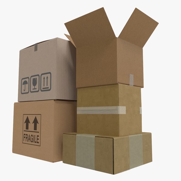 3ds max cardboard box 2