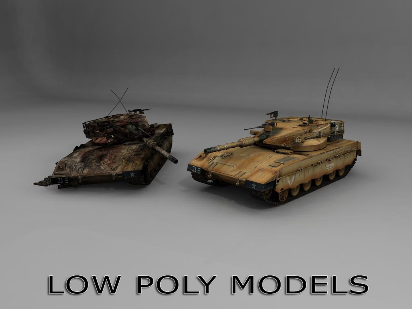 Merkava 2 Tank 3d Ma