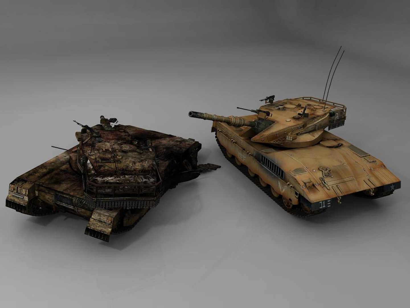 Merkava 2 Tank 3d Ma