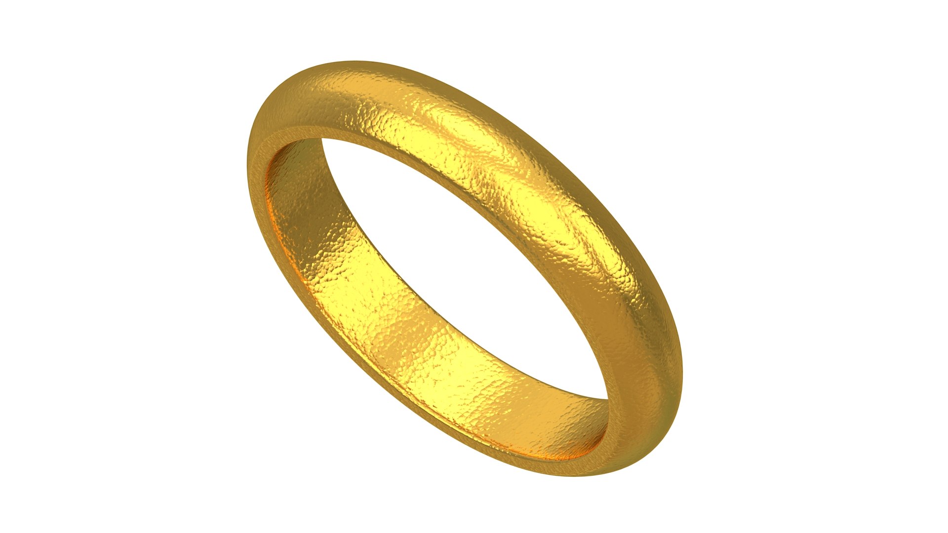 3D Gold Wedding Ring - TurboSquid 2168995