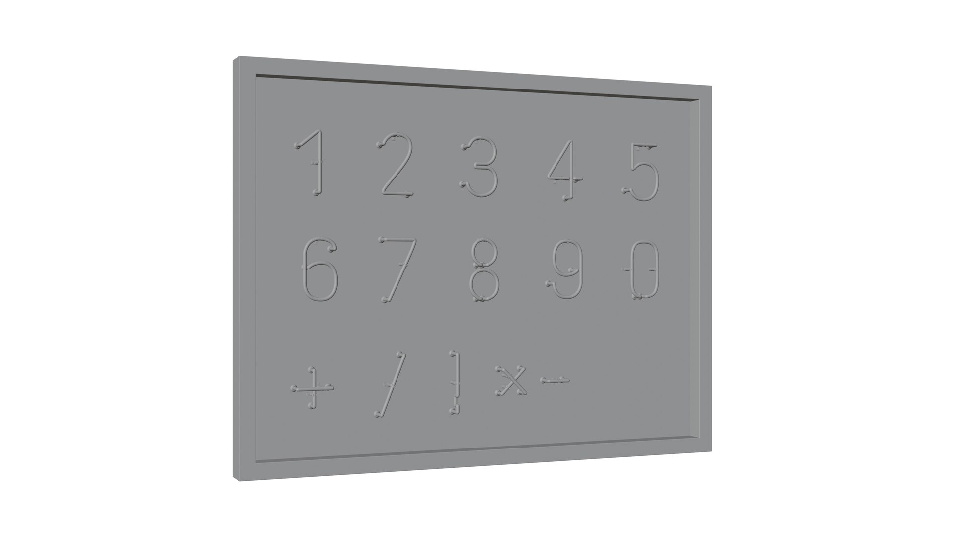 3D Model Neon Numbers - TurboSquid 1909091