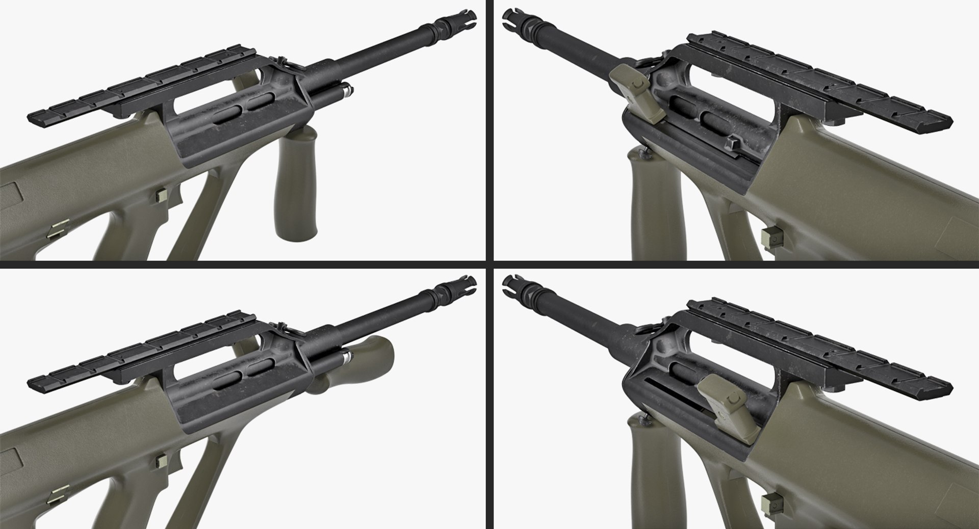 Bullpup Assault Rifle Steyr Aug 3d Max