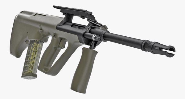 bullpup assault rifle steyr aug 3d max