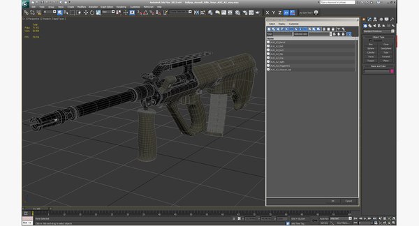 bullpup assault rifle steyr aug 3d max