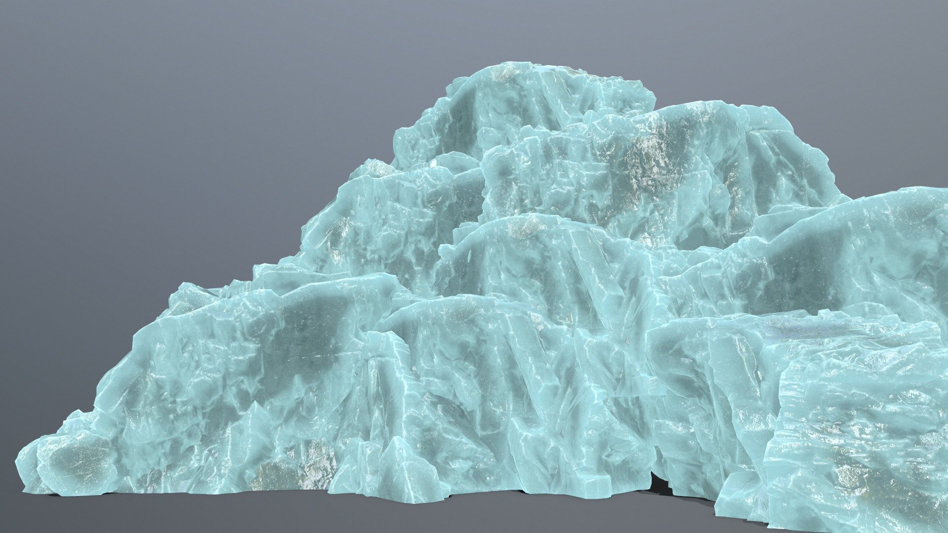 3D Ice Mountain Model - TurboSquid 2311055