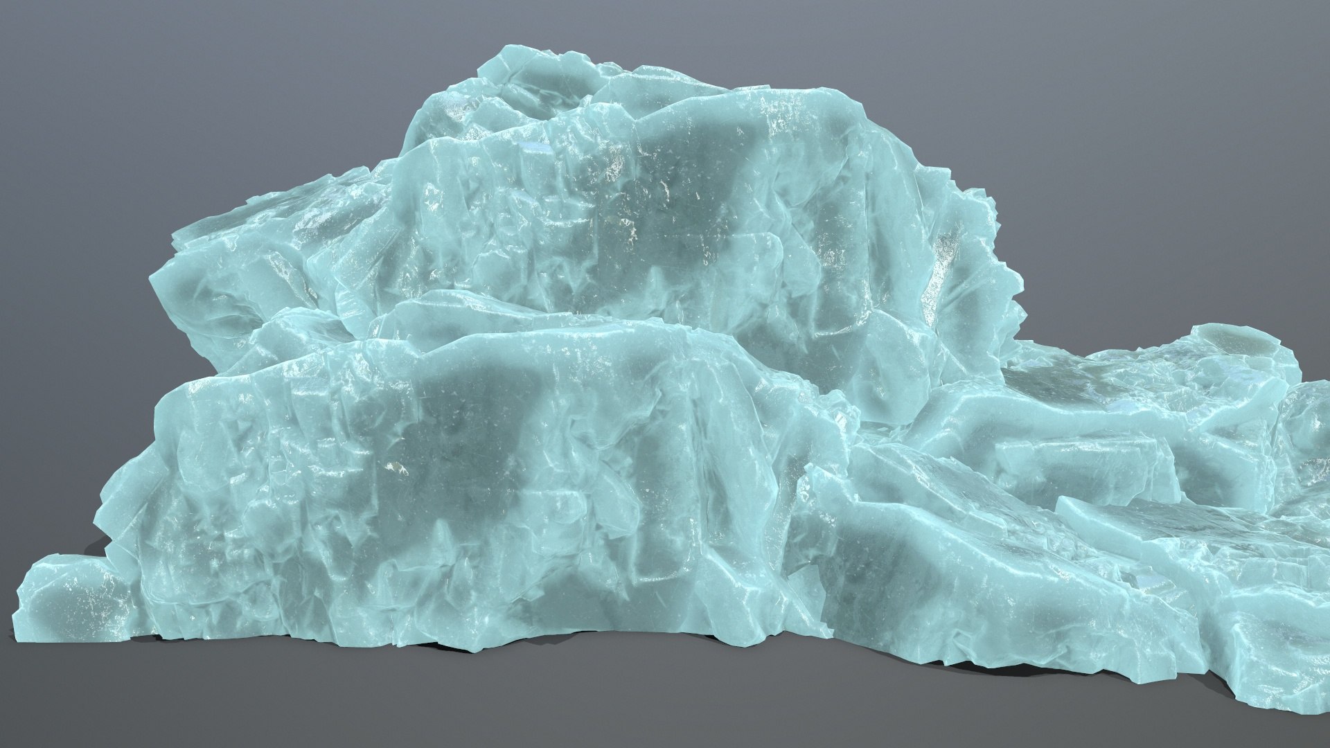 3D Ice Mountain Model - TurboSquid 2311055