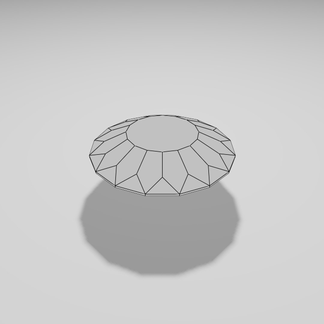 simple jack cut diamond 3d max