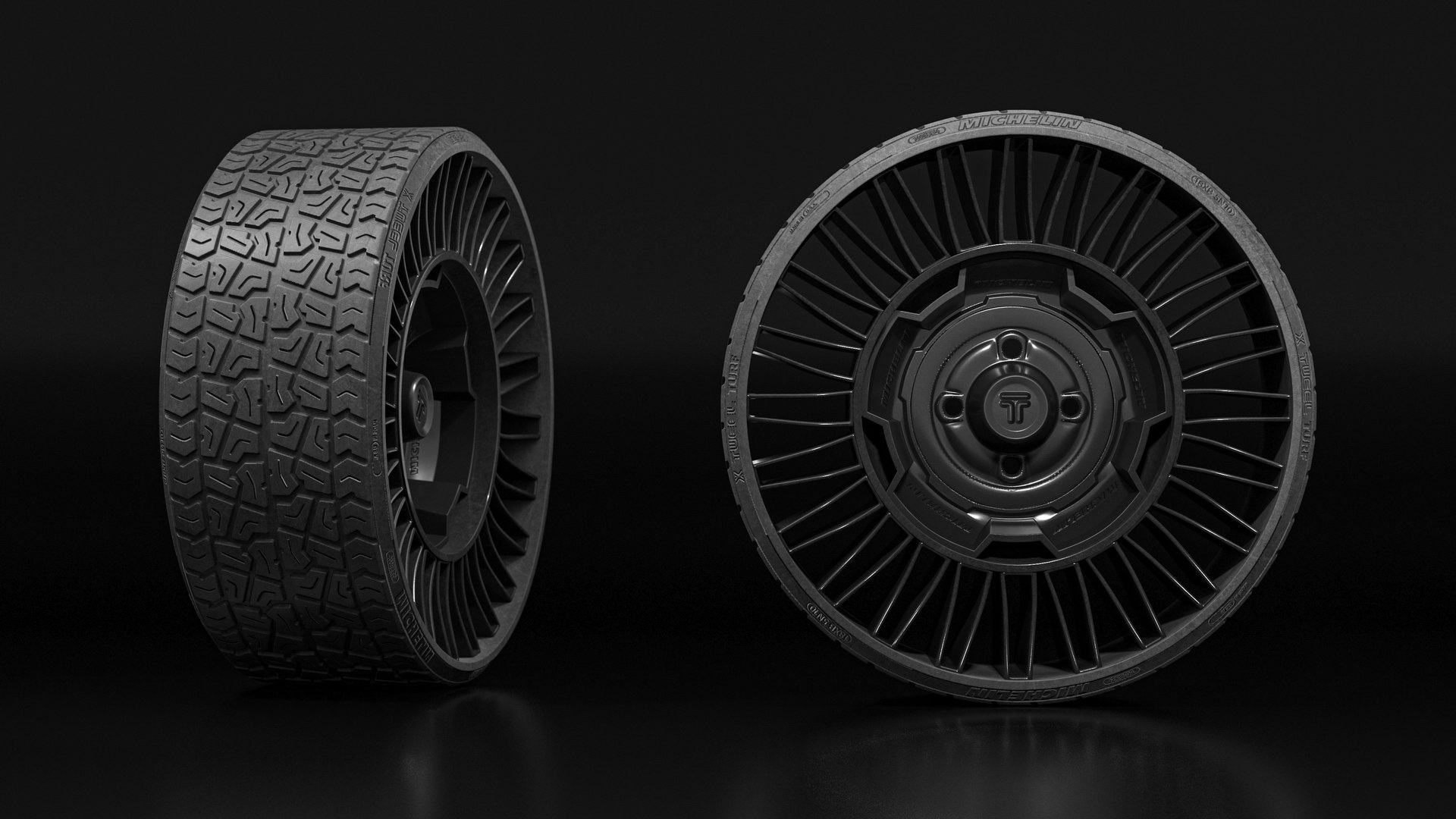 MICHELIN X Tweel TURF Tire for Golf Cart model - TurboSquid 1978954