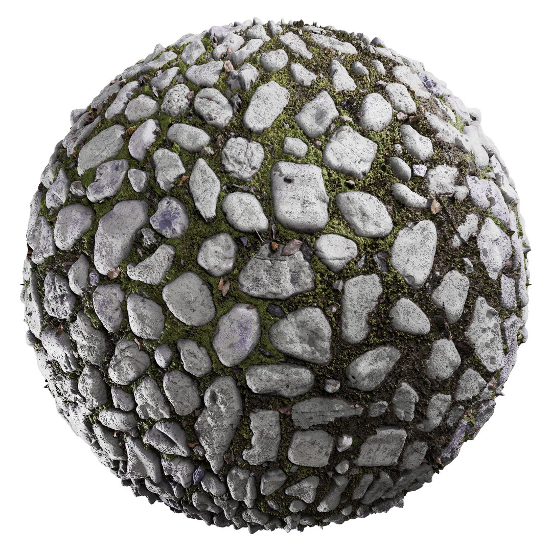 Stone - Pebble Paving Vol 01 - Photogrammetry - Photorealistic 3D Model ...