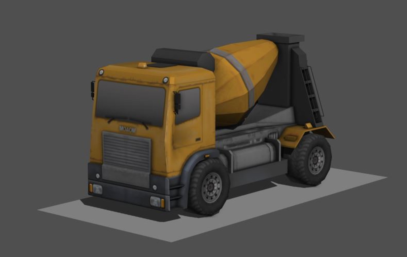 Mixer Van 3d Obj