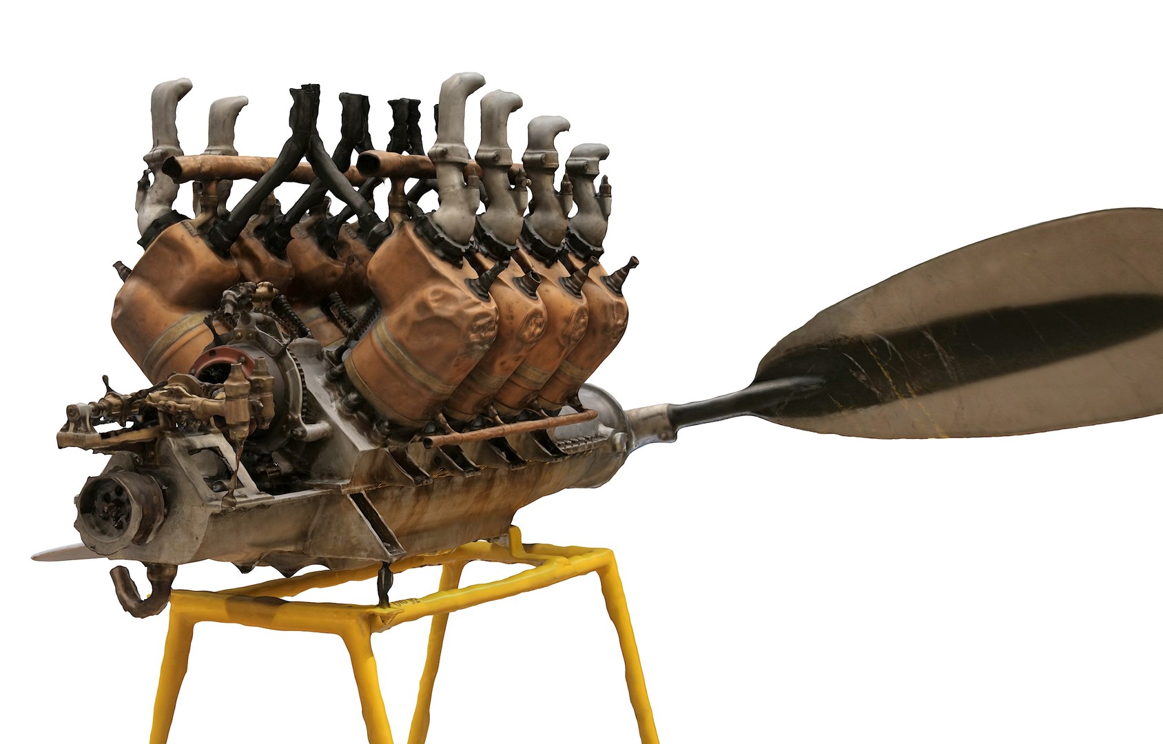 Engine With Propeller Scan 3D Model - TurboSquid 1967776