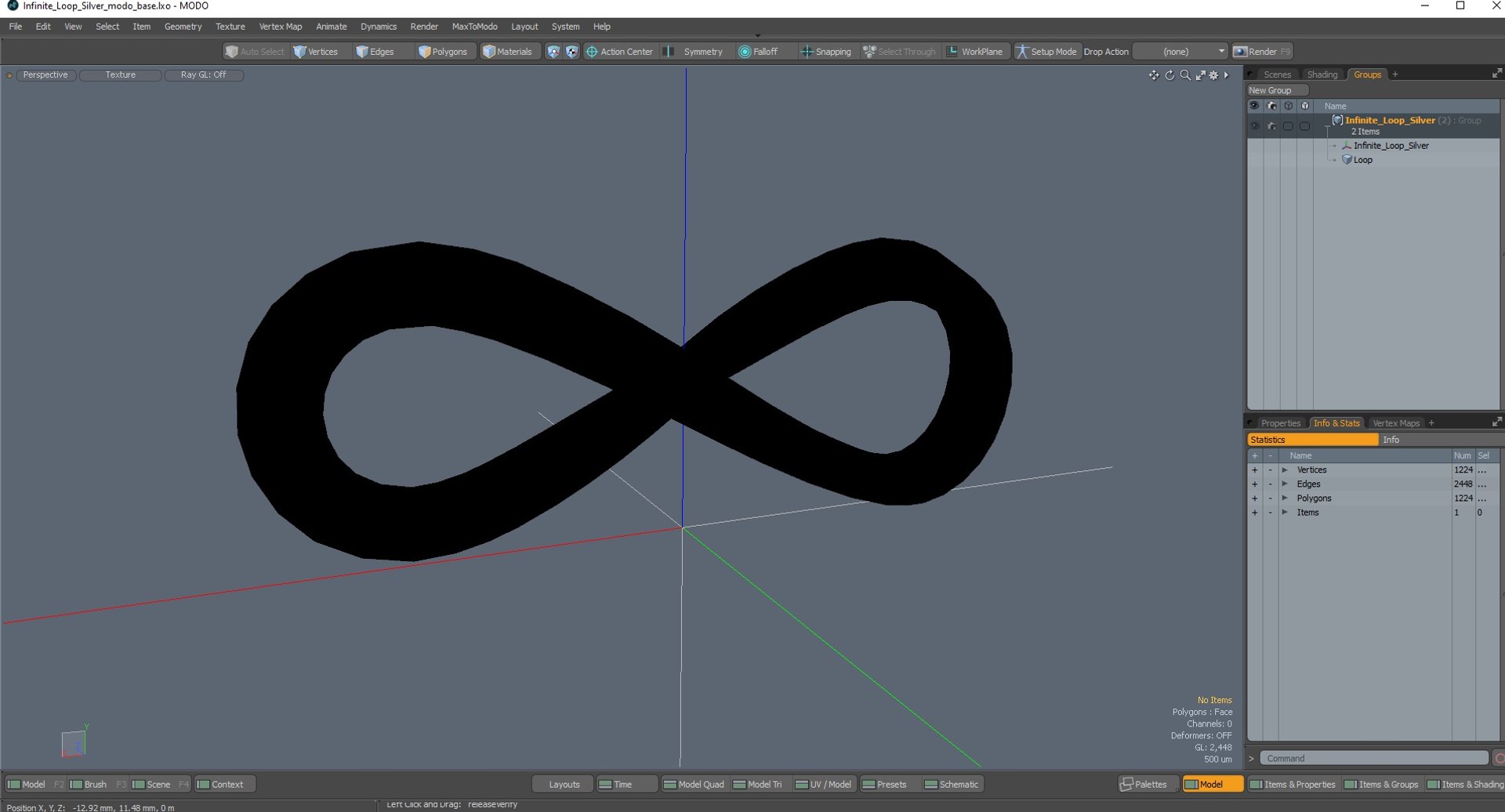 3D Infinite Loop Silver Model - TurboSquid 2228859