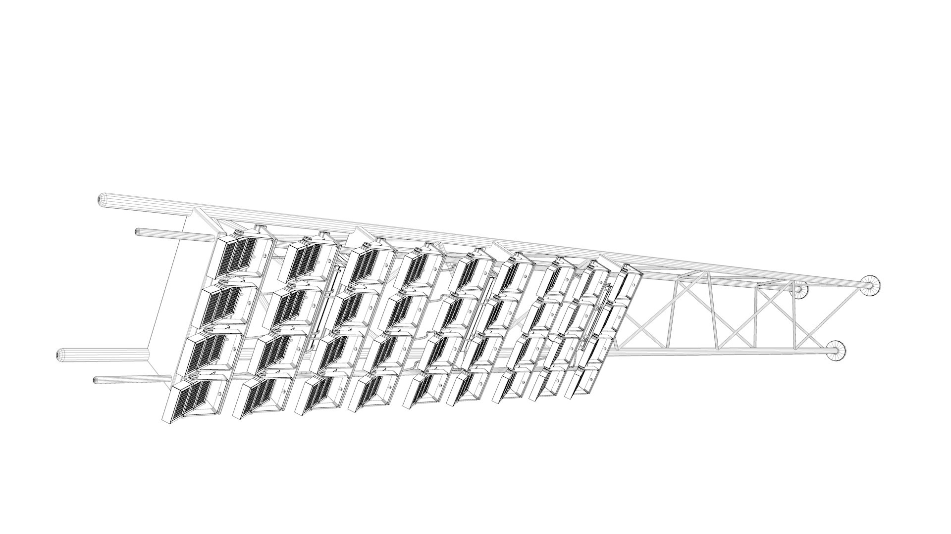 3D Stadium Lighting Pole - TurboSquid 2293951