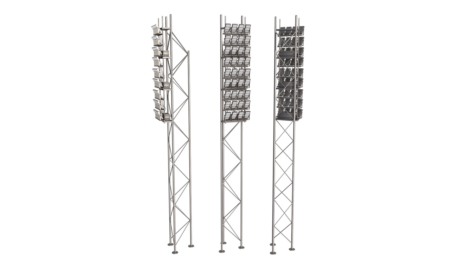 3D Stadium Lighting Pole - TurboSquid 2293951