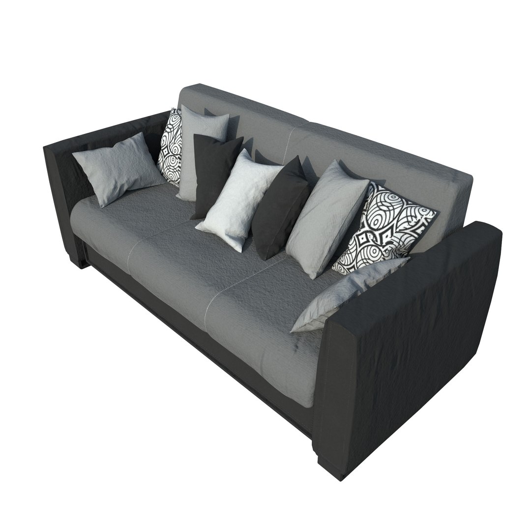 Grey Sofa Model - TurboSquid 2245704