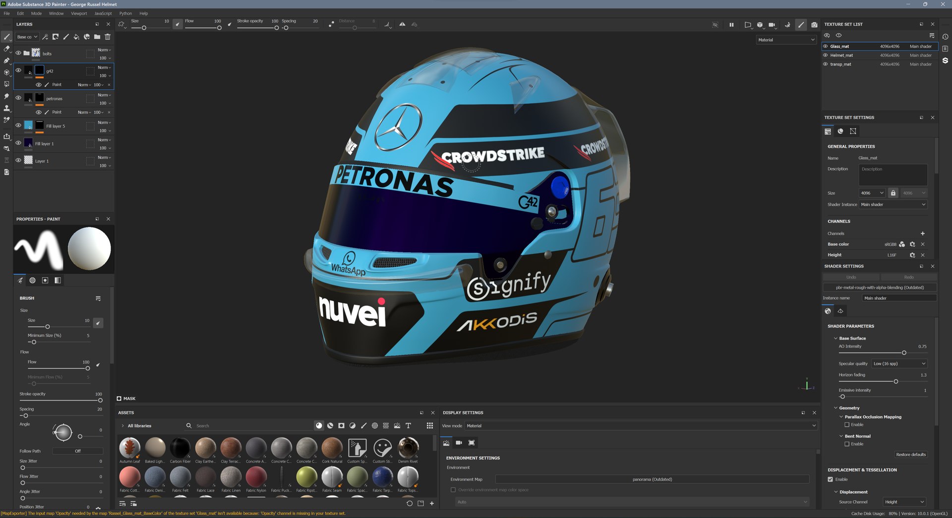 3D F1 George Russel Helmet 2025 - TurboSquid 2370868