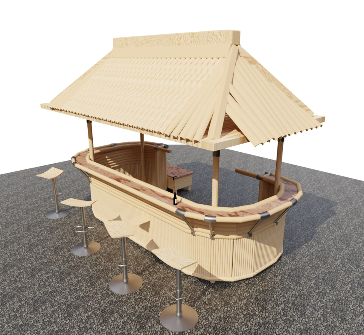 Free mini bar 3D model - TurboSquid 1407249