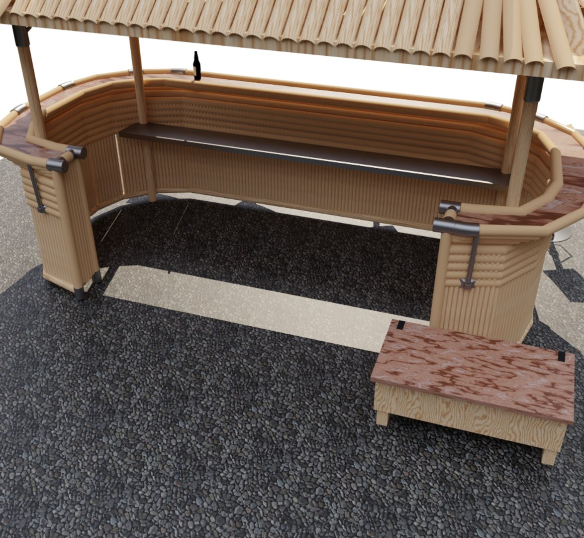 Free Mini Bar 3D Model - TurboSquid 1407249