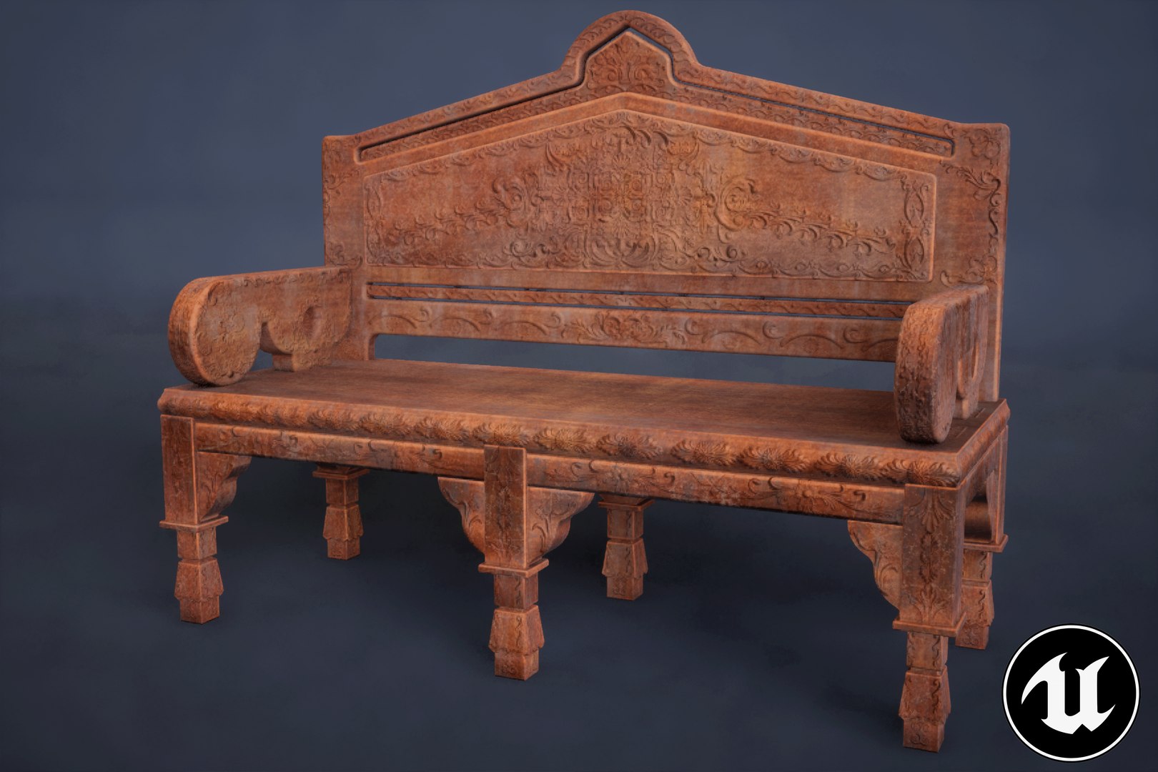 Wooden Bench 3D Model - TurboSquid 2106256