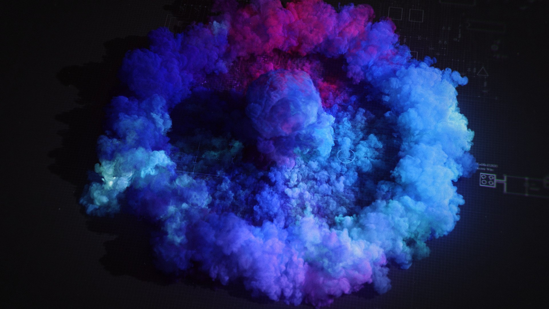 Free Fumefx Particle Explosion 3d Model