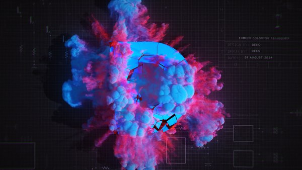 free fumefx particle explosion 3d model
