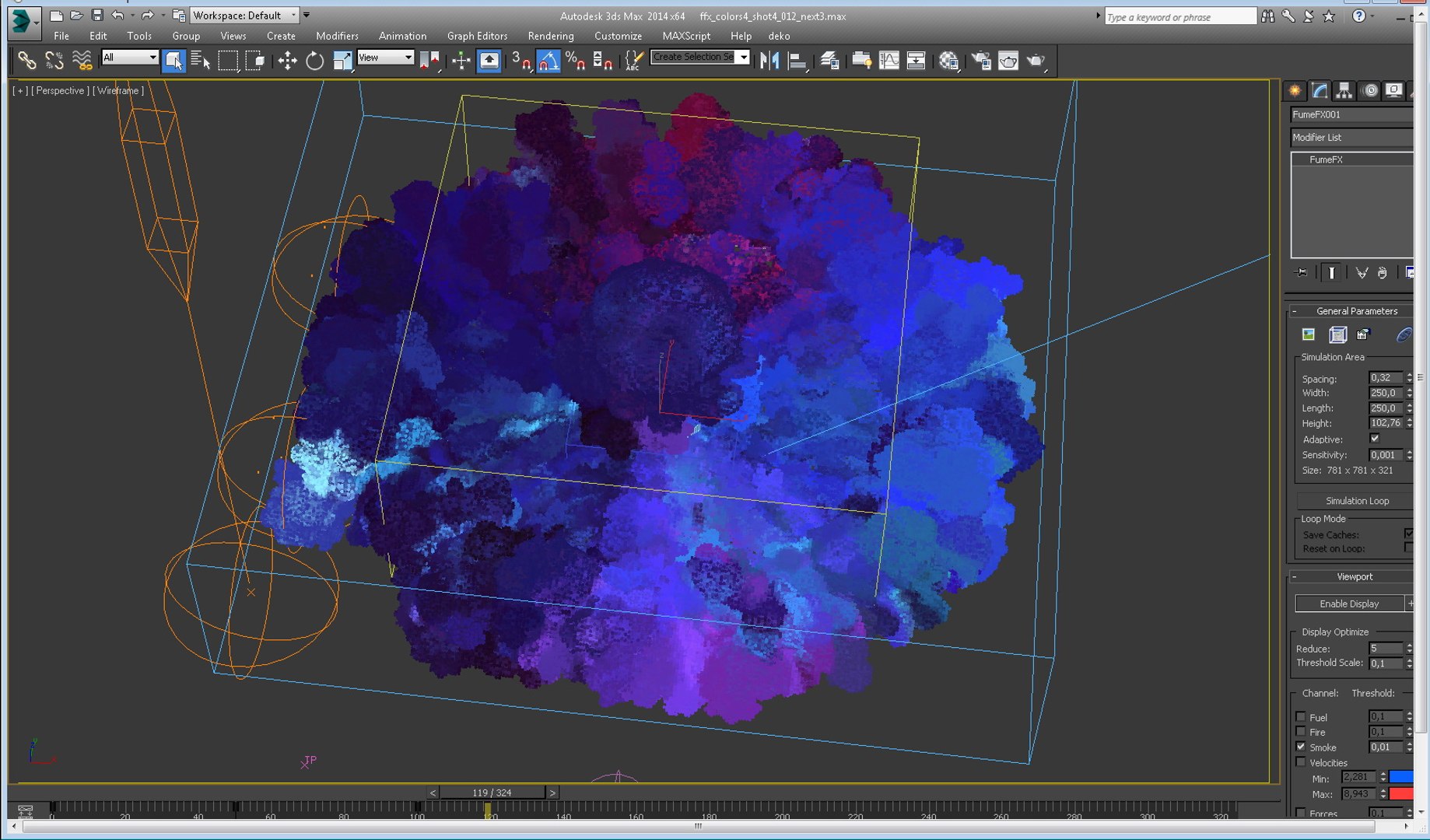 Free Fumefx Particle Explosion 3d Model