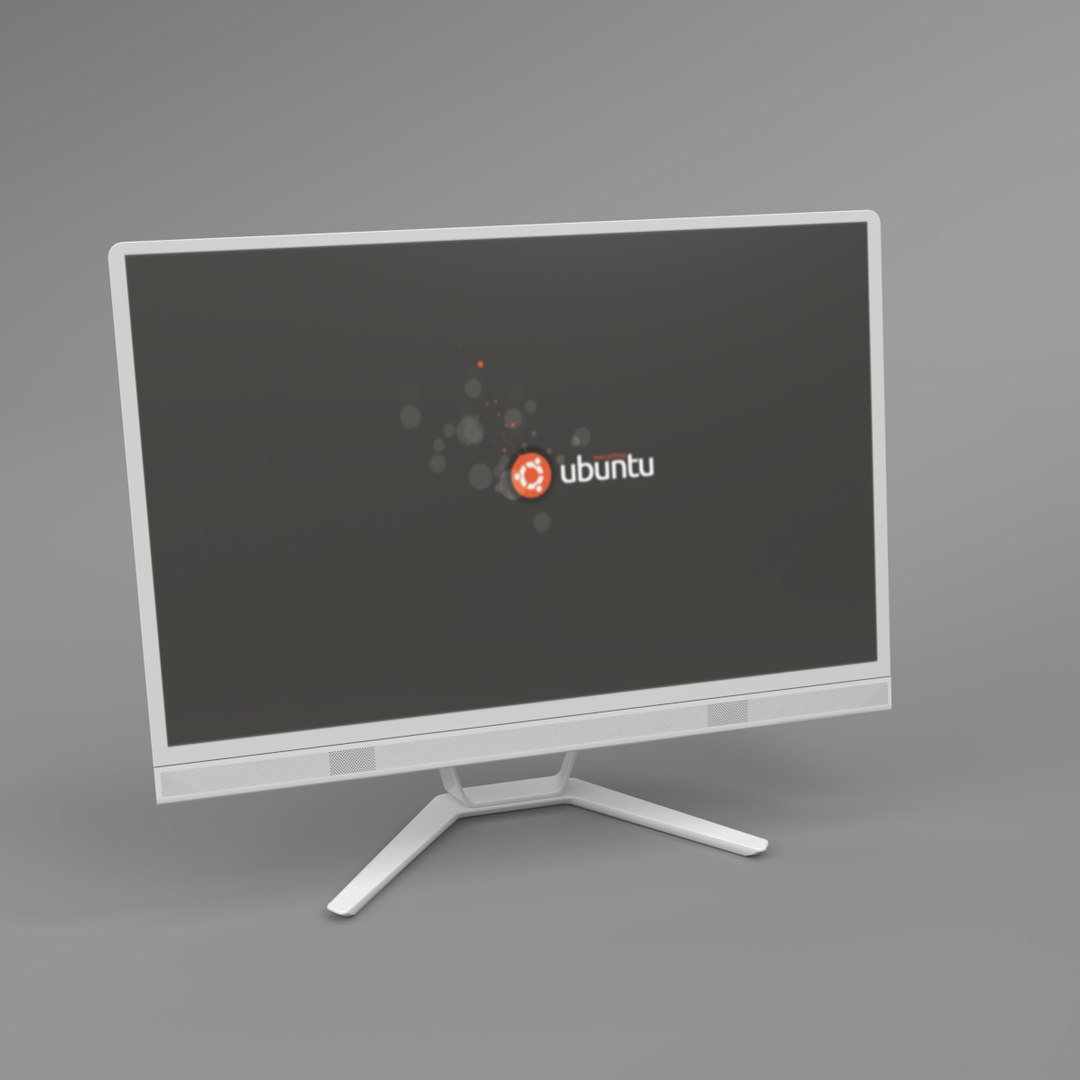 Interior Lenovo Lcd Monitor 3D Model - TurboSquid 1263244