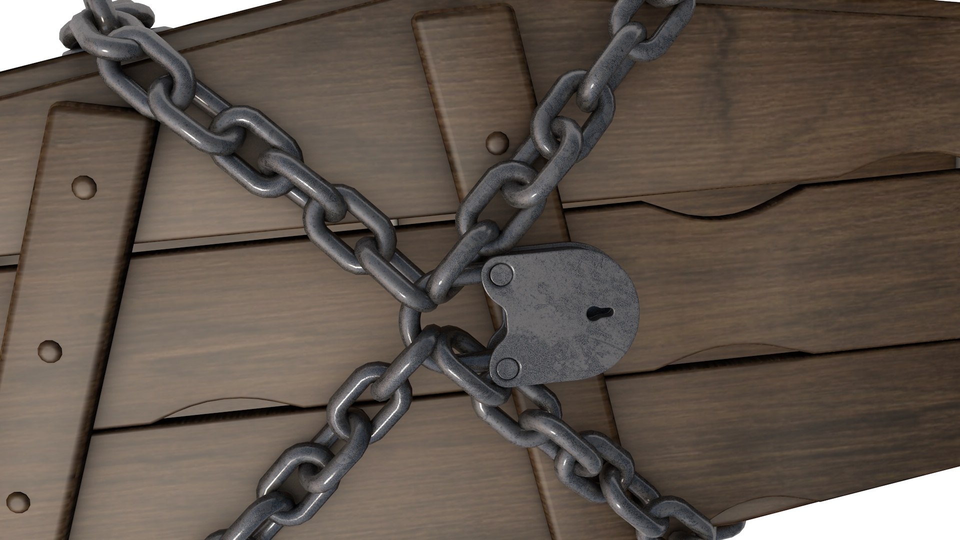 3D Chained Coffin - TurboSquid 1971982