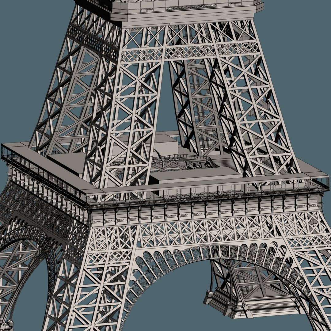 Eiffel Tower 3d Dxf