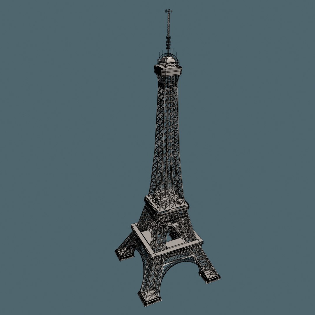 Eiffel Tower 3d Dxf