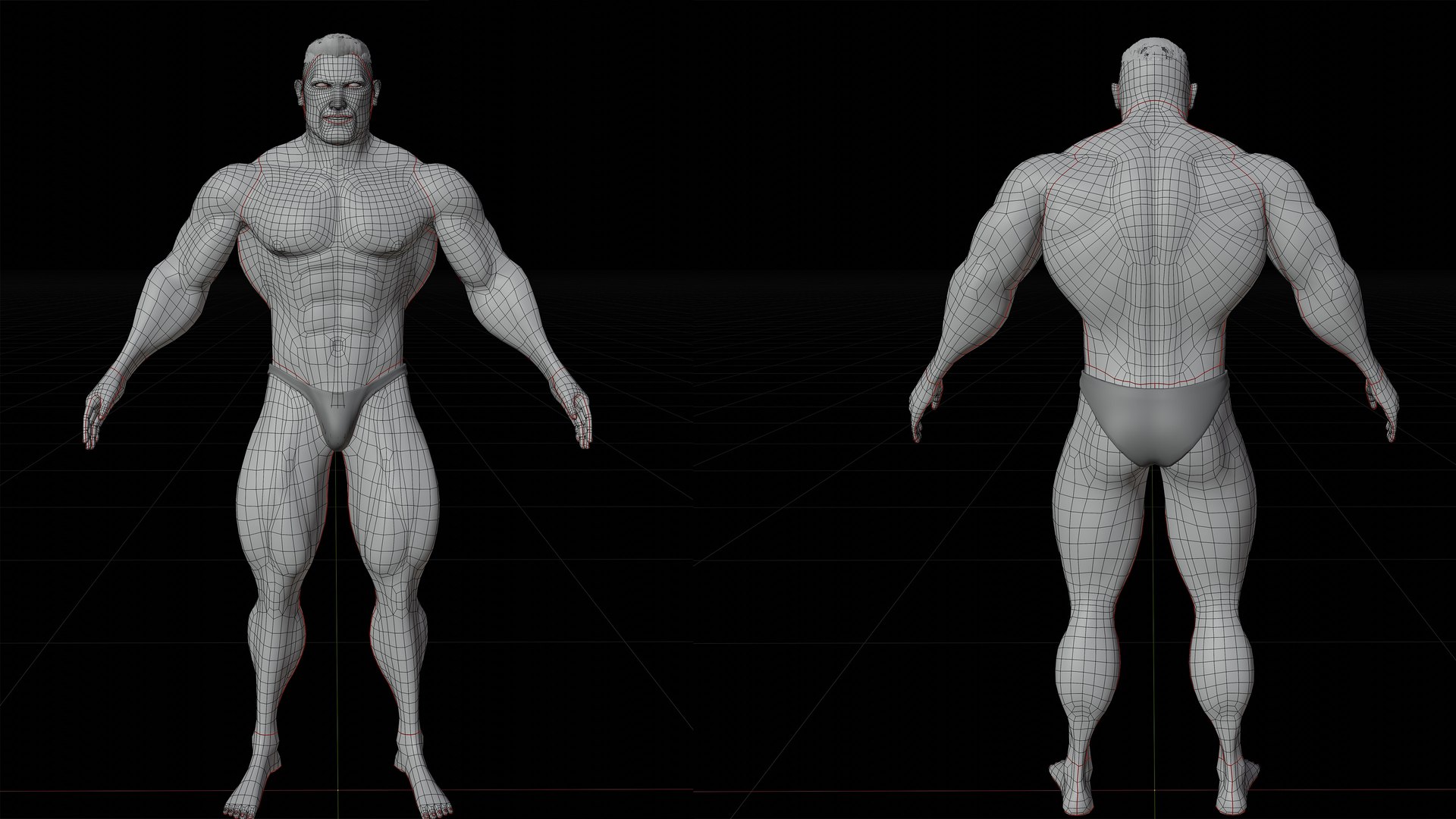 3D Human Body - Muscular Male V2 - TurboSquid 2223830