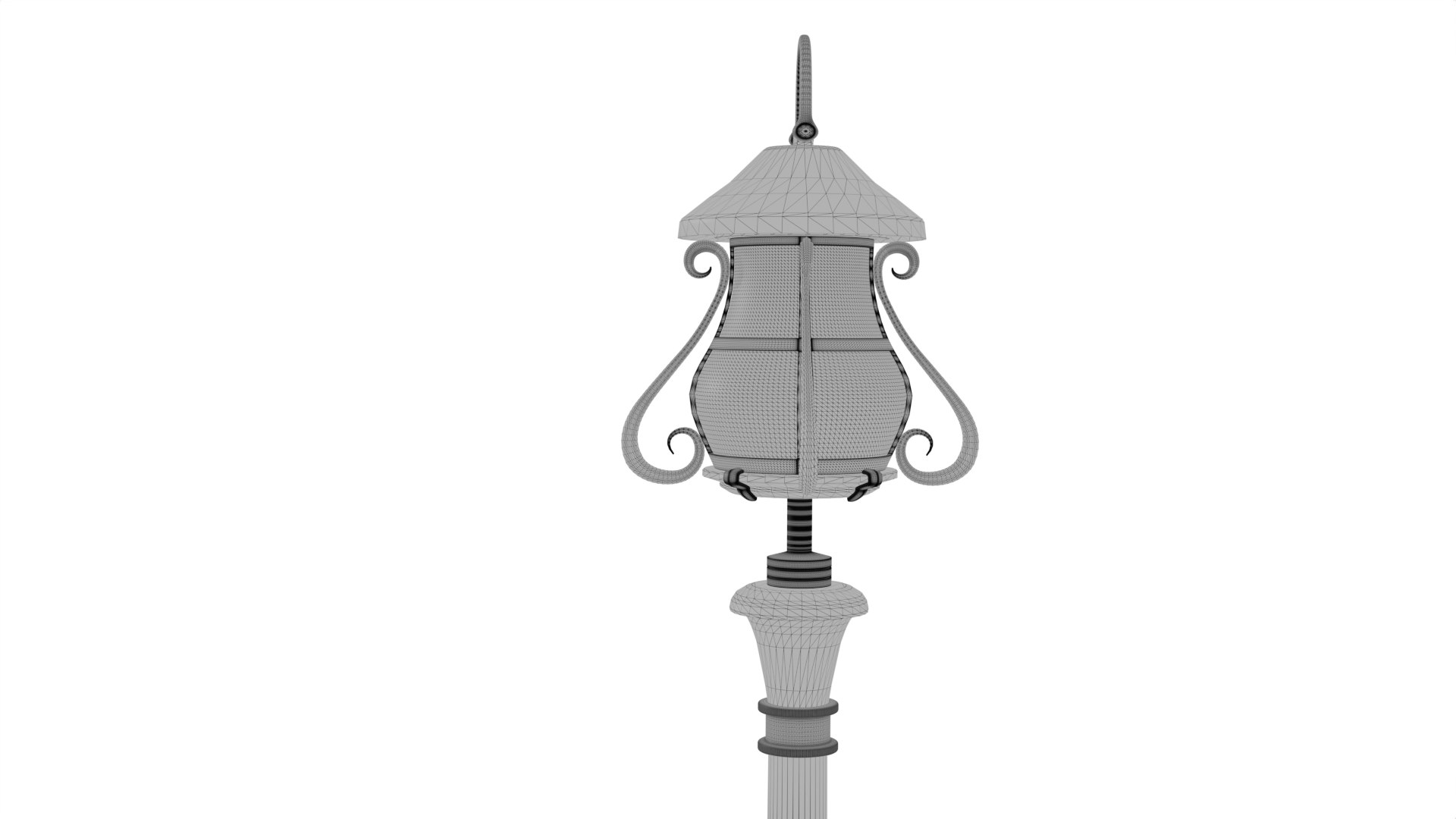 Garden Lamp Post Model - TurboSquid 1954061
